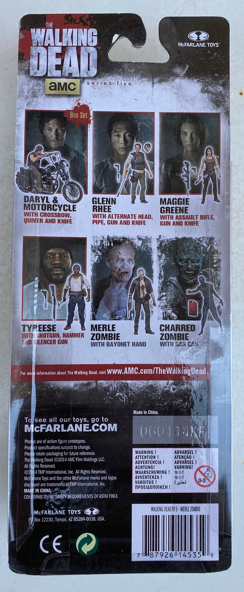The Walking Dead TV Series 5 Zombie Merle Action Figure – Warriors Down ...